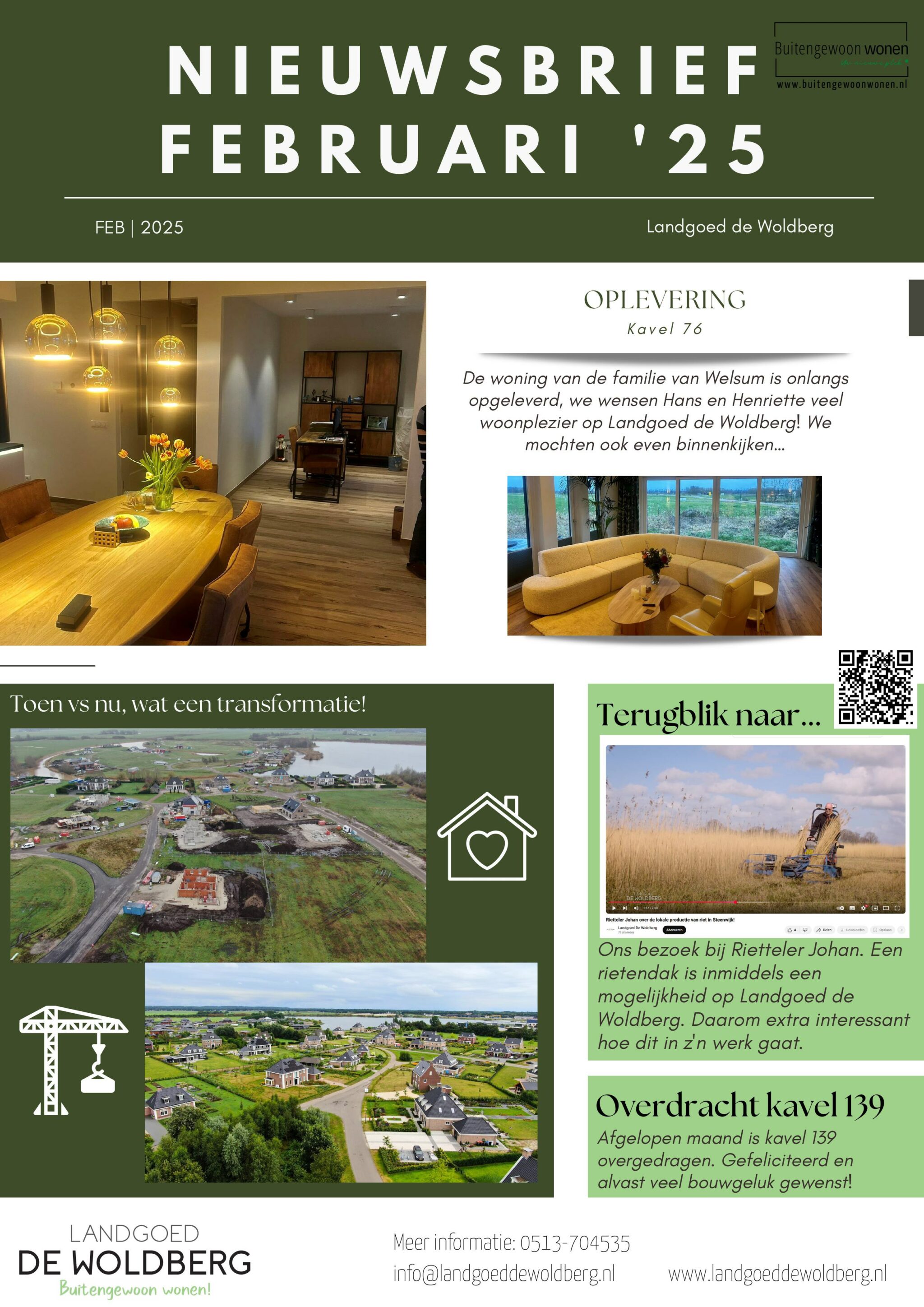 De nieuwsbrief van februari 2025 staat online! - Landgoed de Woldberg